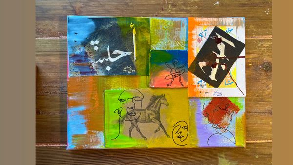 تجربة الكولاج Collage experience , Sat, Jul 8, 2023, 5:00 PM - Polyglot ...