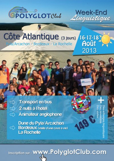☀ Weekend Côte Atlantique [COMPLET] - Polyglot club event in France, Paris