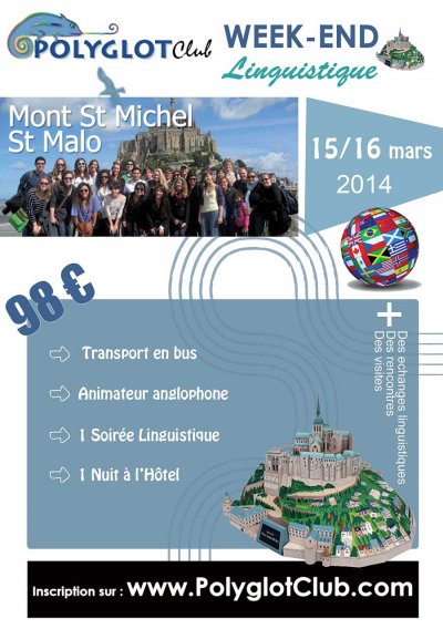 [COMPLET] Mont St Michel - St Malo ! - Polyglot club event in France, Paris