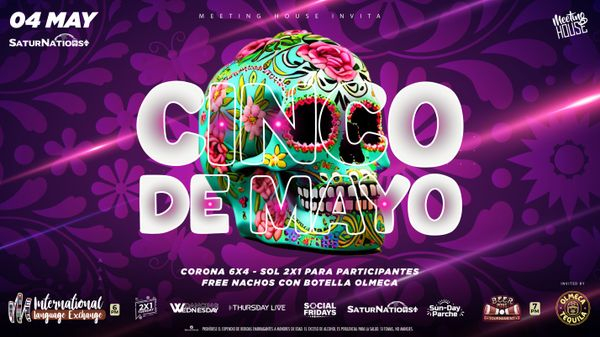 Cinco de Mayo Party 🇲🇽 Language Exchange, Beer Pong & Fiesta 🎉, Sat ...