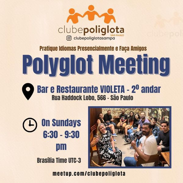 Encontro Poliglota Semanal no Domingo / Polyglot weekly meeting on ...